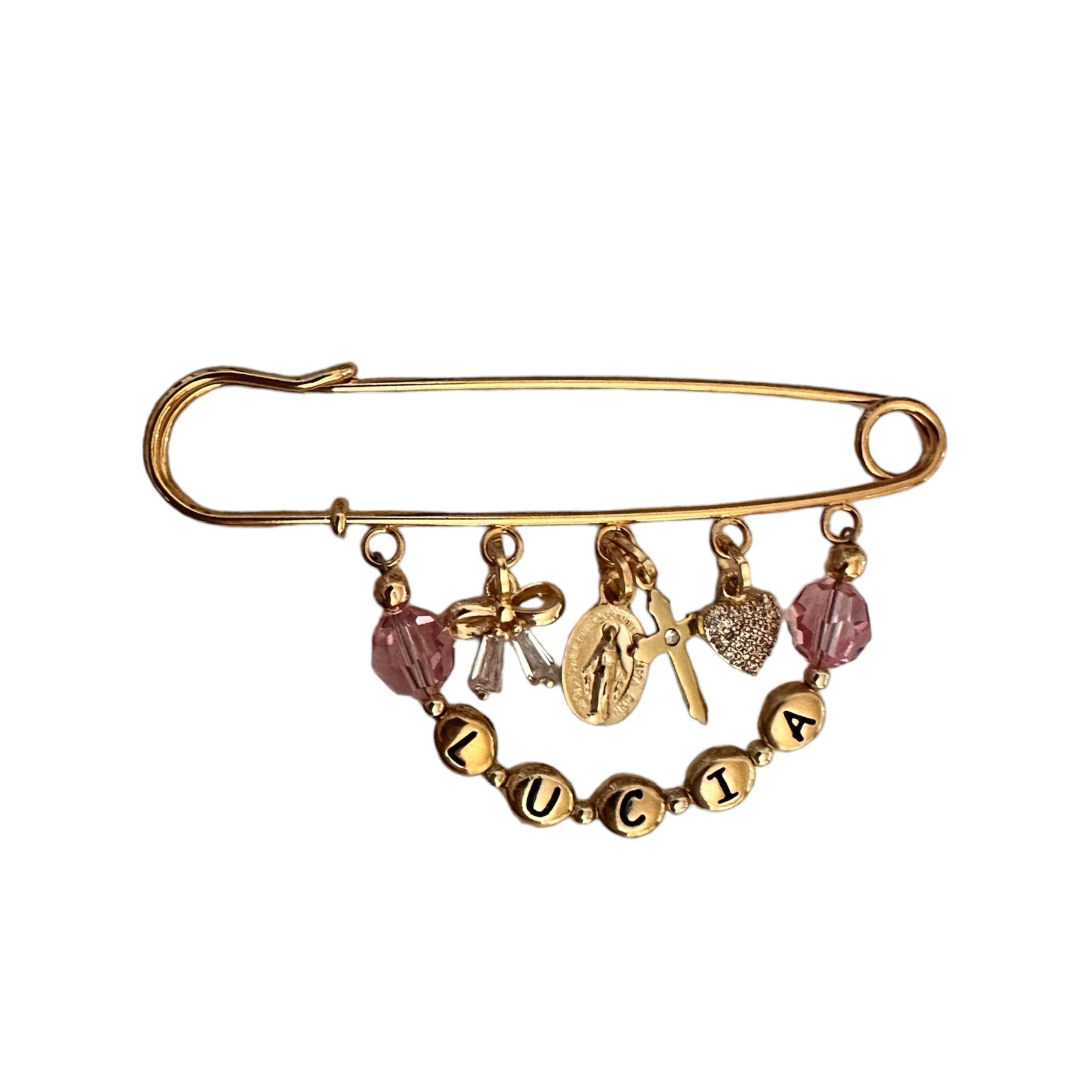 Personalized Name Pin (Gold) – Your Custom Rosary